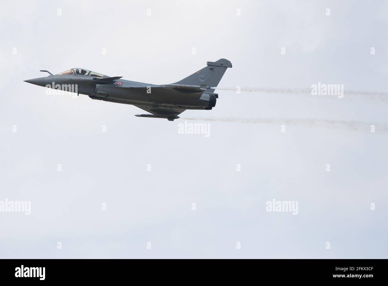 File photo - Dassault Rafale fighter aircraft flight demonstration ...