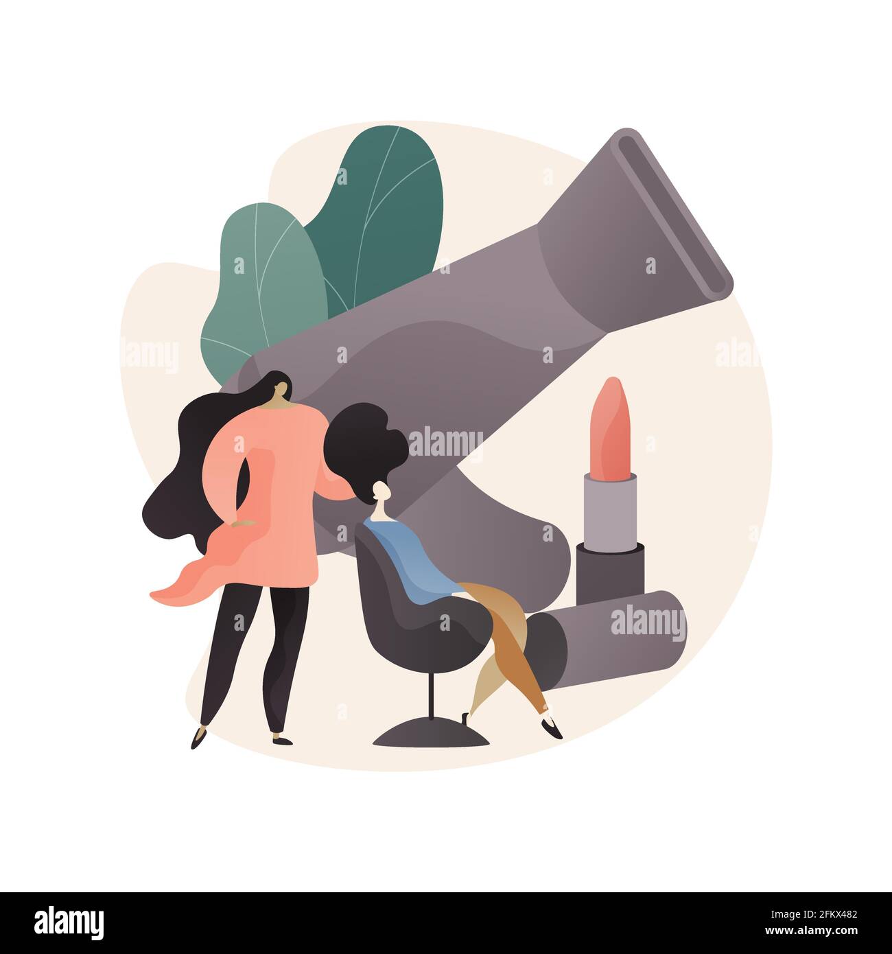 Beauty salon abstract concept vector illustration Stock Vector Image ...