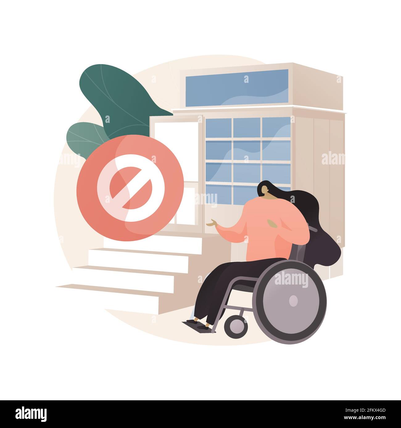 Inaccessible environments abstract concept vector illustration Stock ...