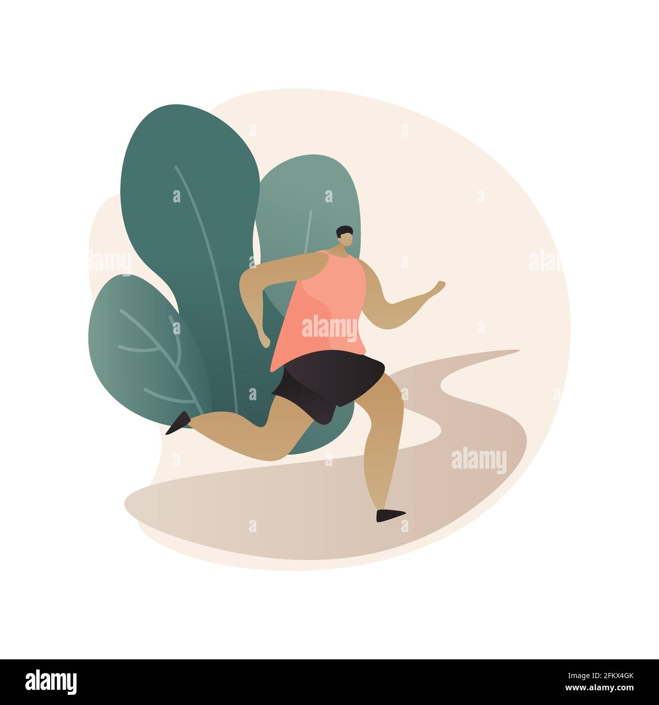 Fitness circuit park Stock Vector Images - Alamy