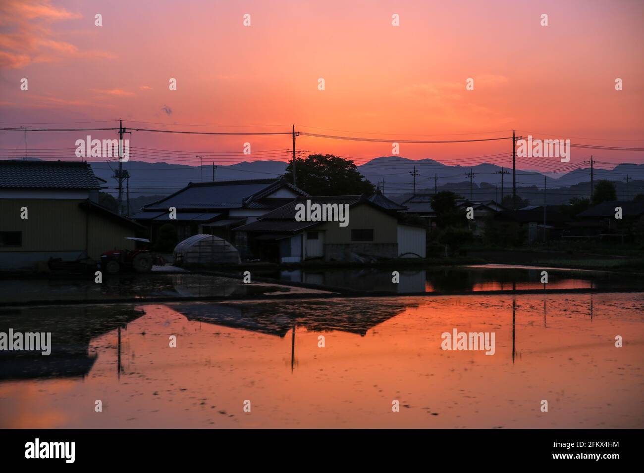 Japanese rice paddy scenery hi-res stock photography and images - Alamy
