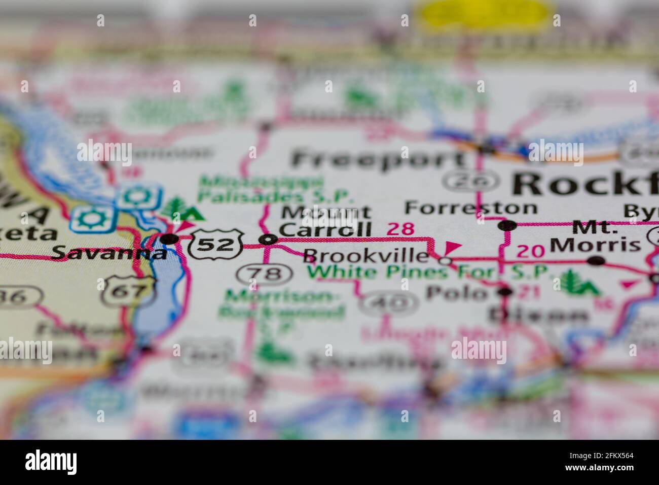 Map of brookville hi-res stock photography and images - Alamy