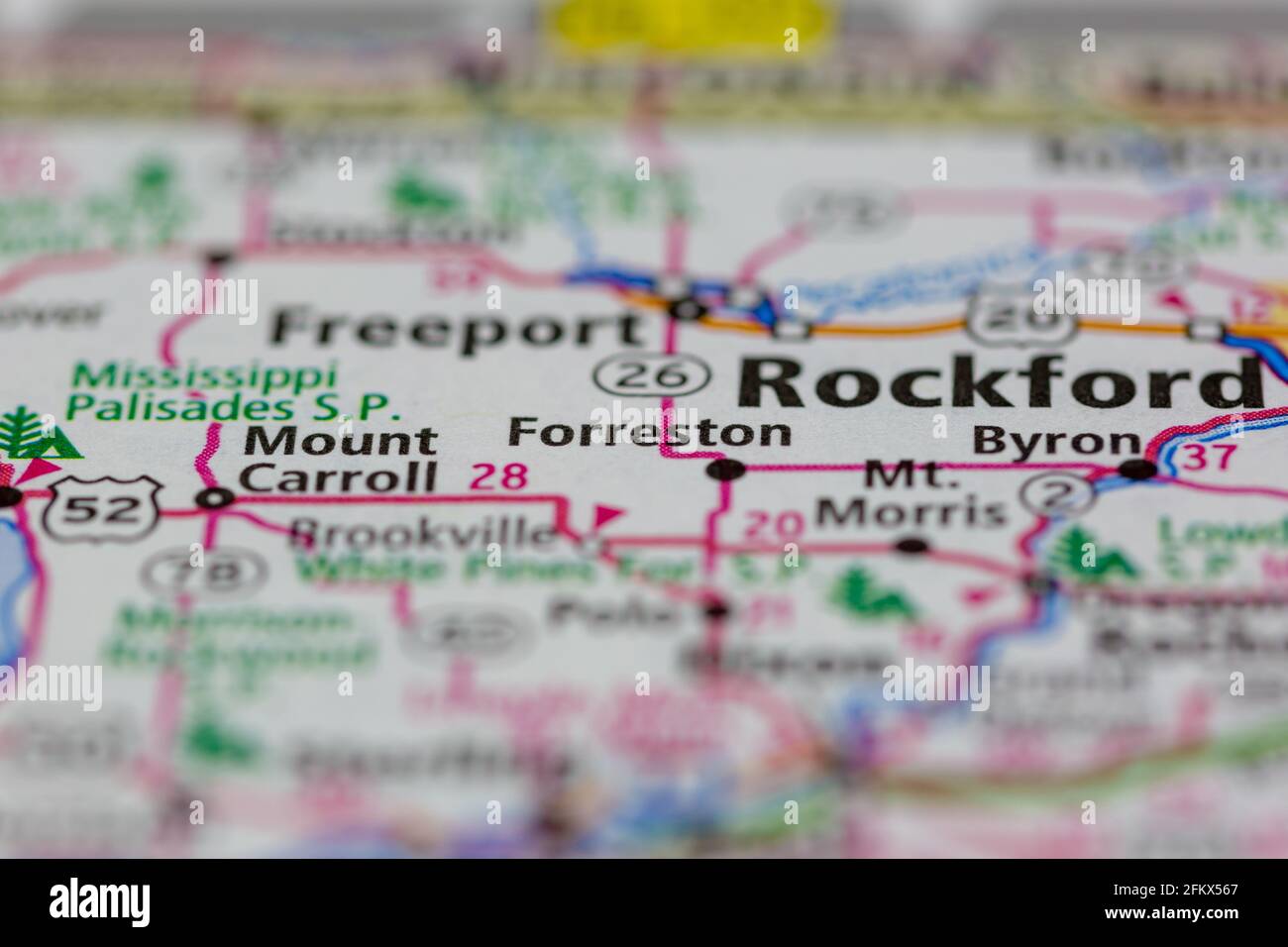 Map of forreston hi-res stock photography and images - Alamy