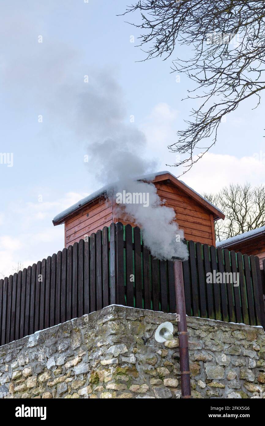 Chimney Pipe Smoke Stock Photo Alamy