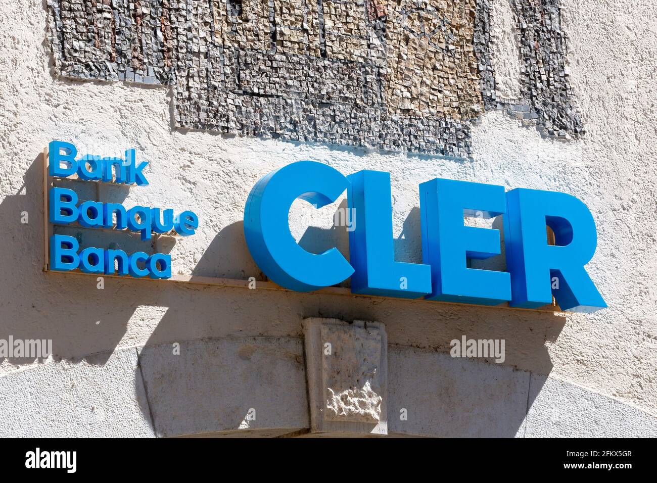 Bank Cler, Switzerland Stock Photo - Alamy
