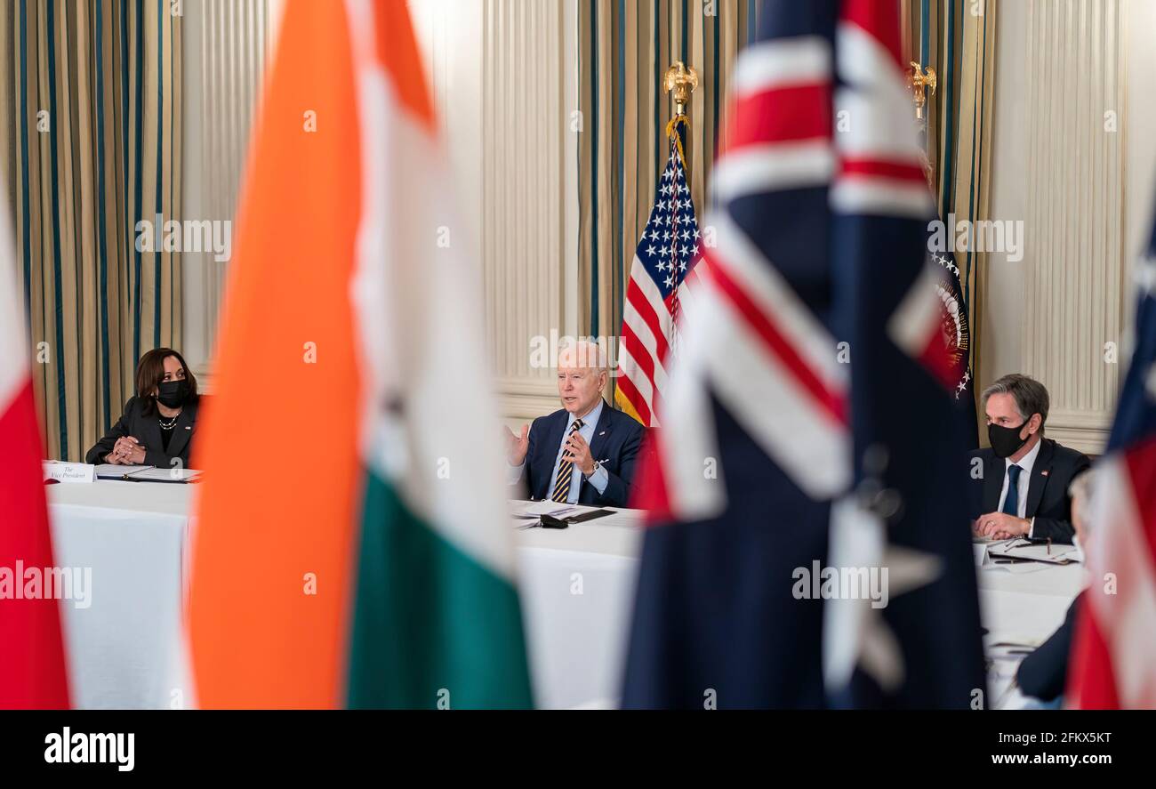 Prime minister modi with kamala harris hi-res stock photography and ...
