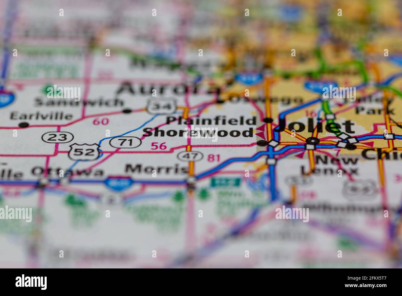 Map of shorewood hi-res stock photography and images - Alamy
