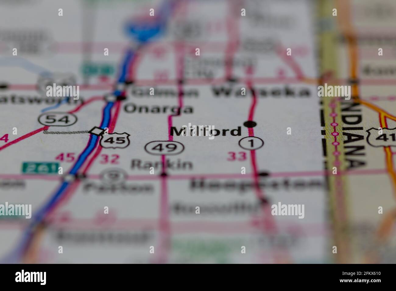 Map of milford hi-res stock photography and images - Alamy