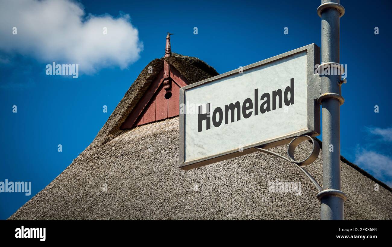 Street Sign the Direction Way to Homeland Stock Photo - Alamy