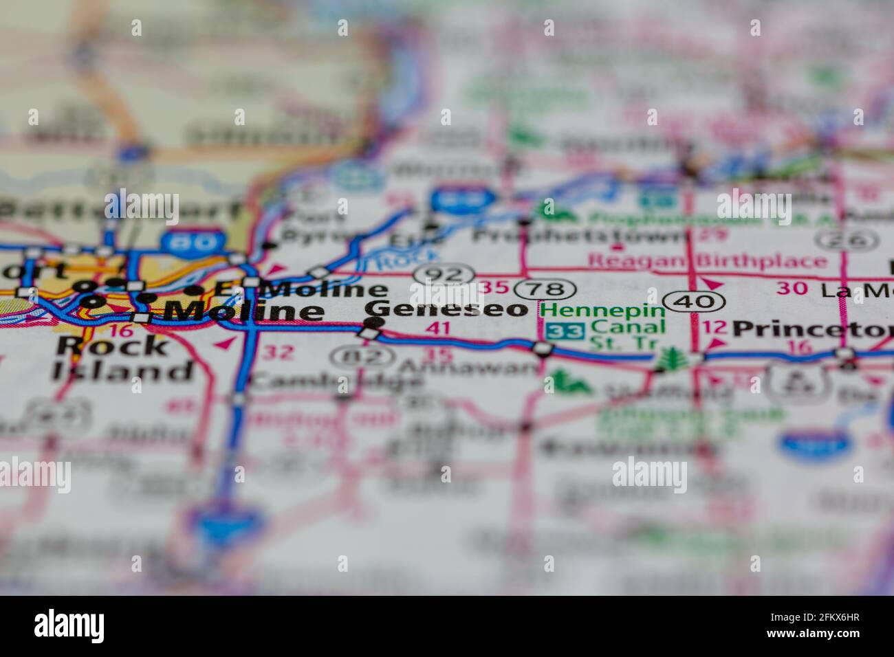 Geneseo map hi-res stock photography and images - Alamy