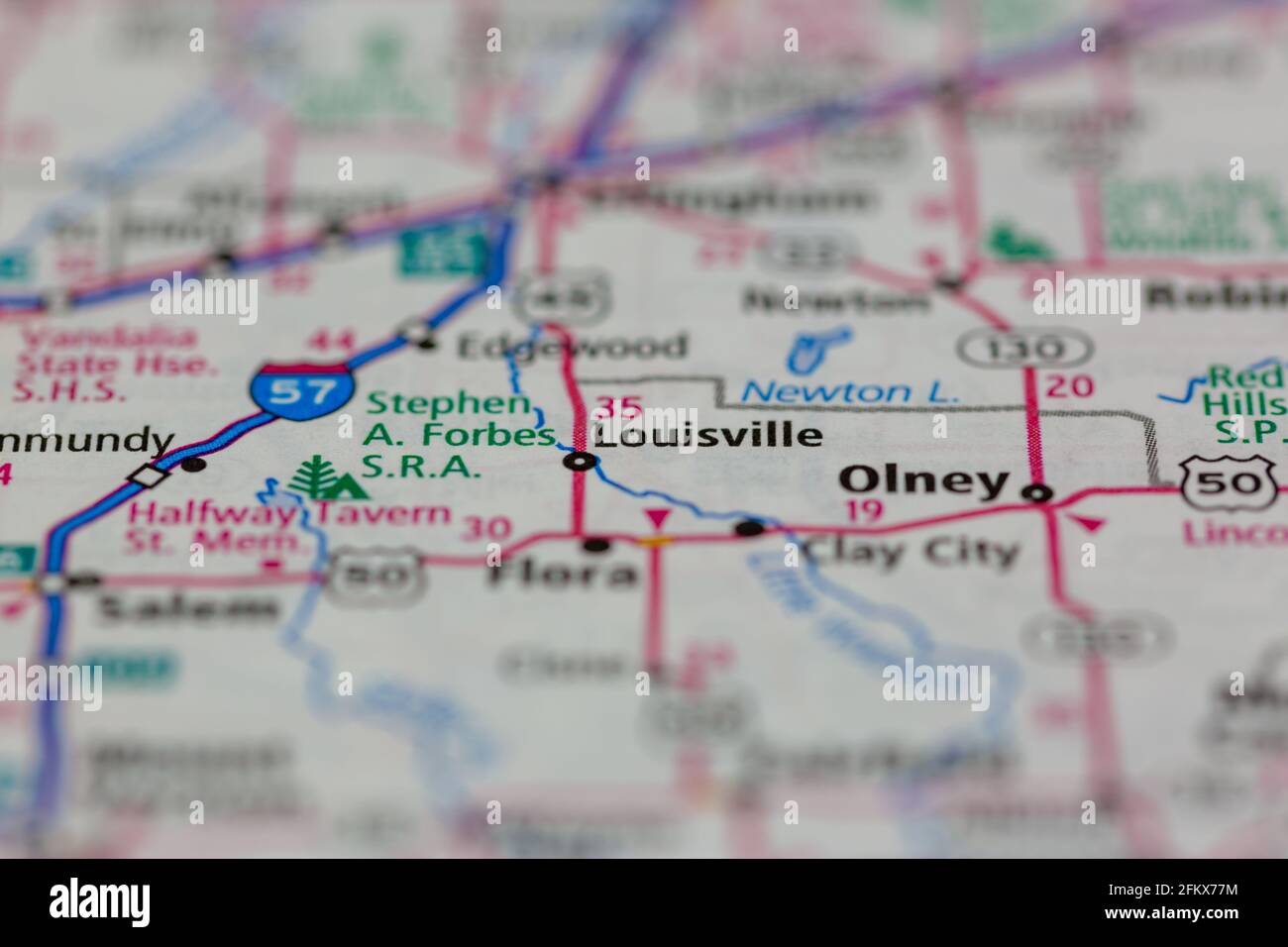 Louisville illinois map hi-res stock photography and images - Alamy