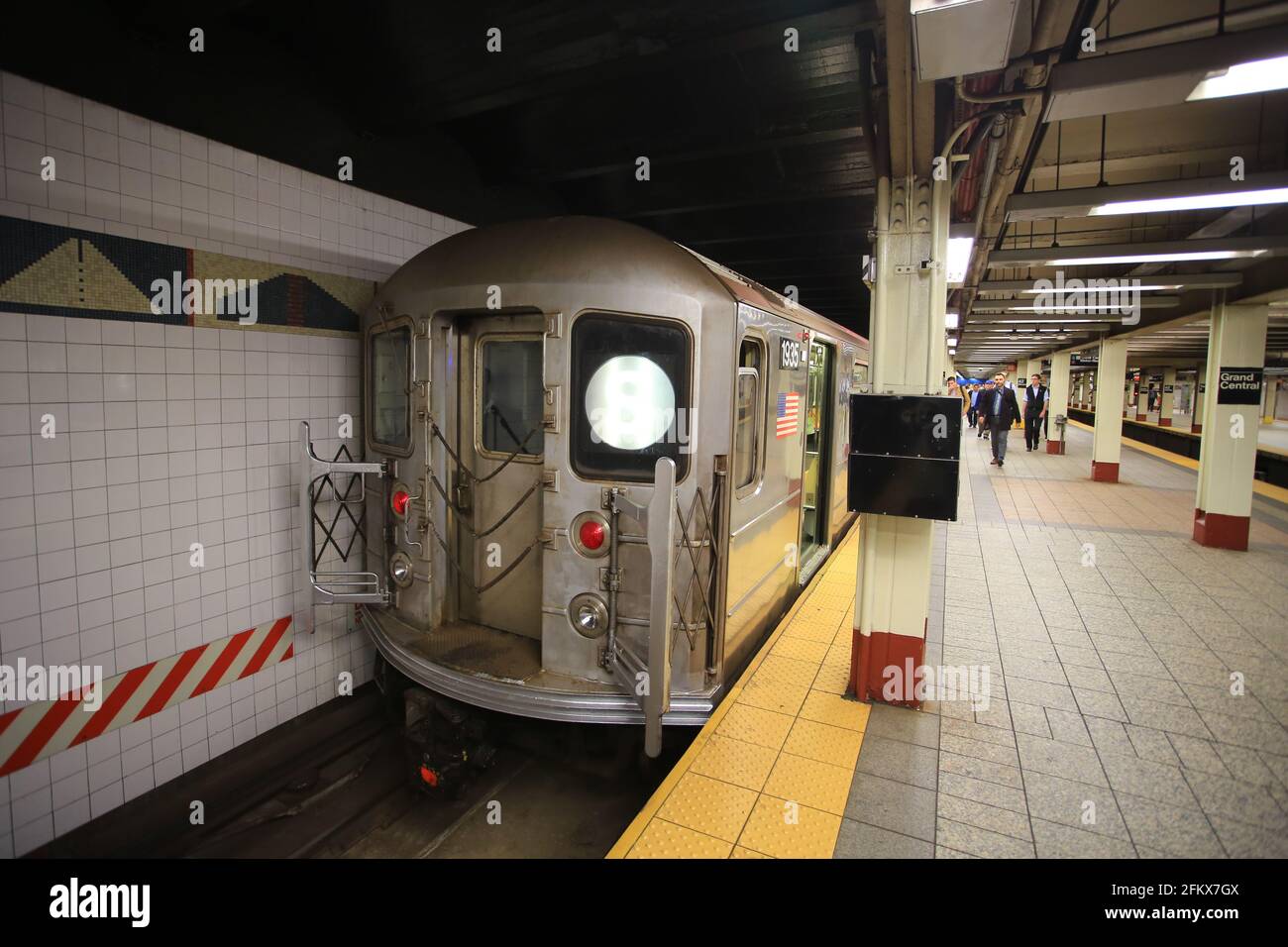 new york subway station and the subway Stock Photo - Alamy