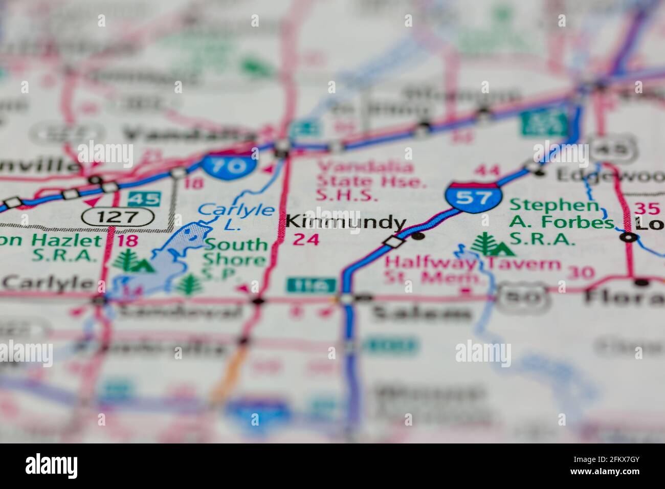 Kinmundy map hi-res stock photography and images - Alamy