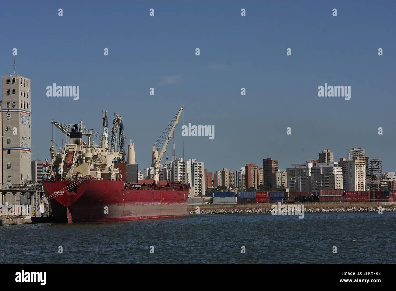 Maracaibo, Venezuela. 28-02-2009 A panoramic view of the port of ...