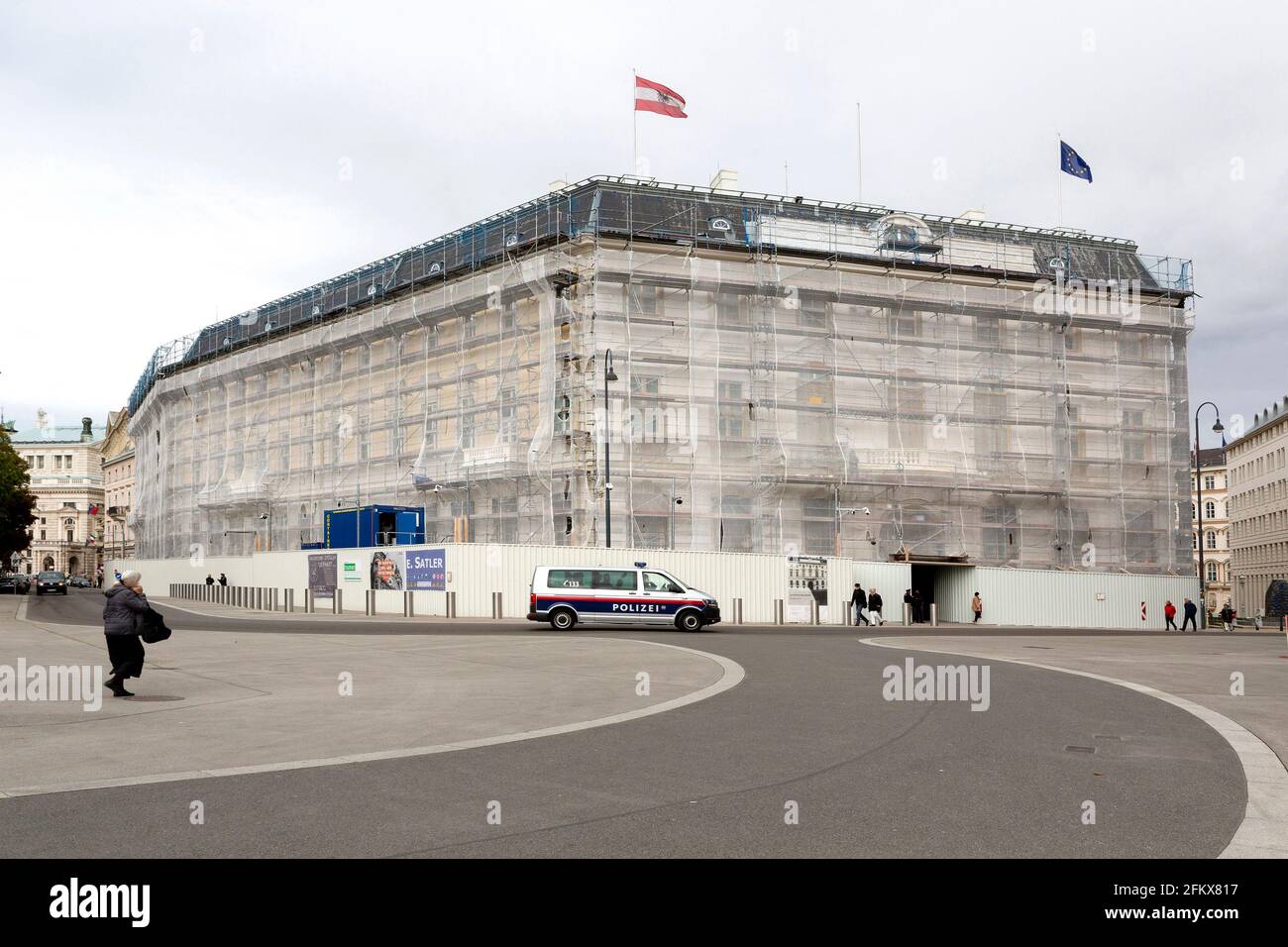 Federal Chancellery, Construction Site, Vienna, Austria Stock Photo - Alamy