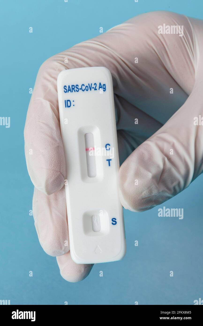 Test Cassette, Covid 19 Antigen Rapid Test, Self Test Stock Photo - Alamy