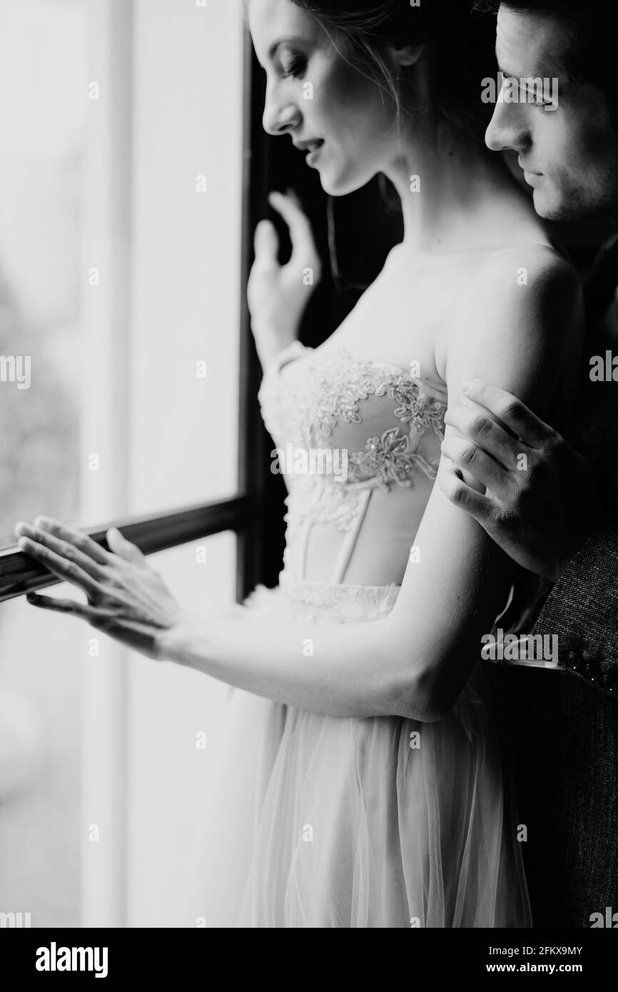 A two up, two down house Black and White Stock Photos & Images - Alamy