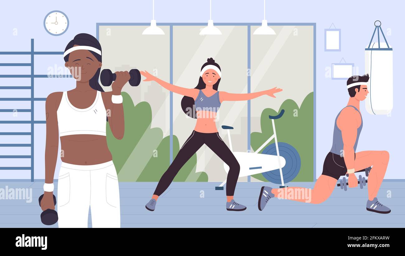 Cartoon dumbbell weight gym equipment hi-res stock photography and ...