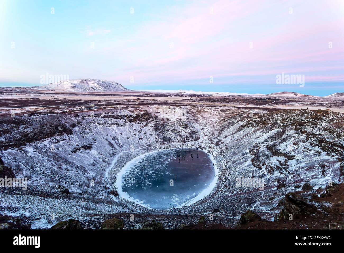 The beautiful Kerid crater in Iceland, Europe Stock Photo - Alamy