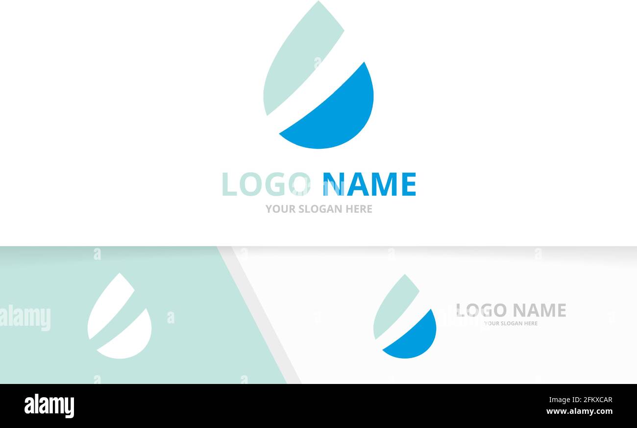 Vector water logo company. Cleaning service logotype design template ...