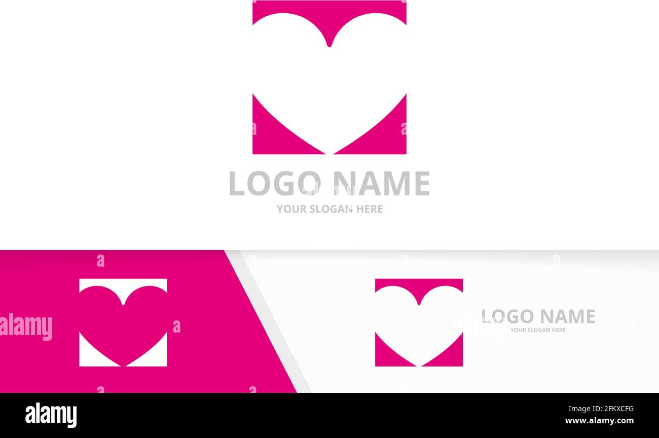 Creative heart logo combination. Healthcare logotype design template ...