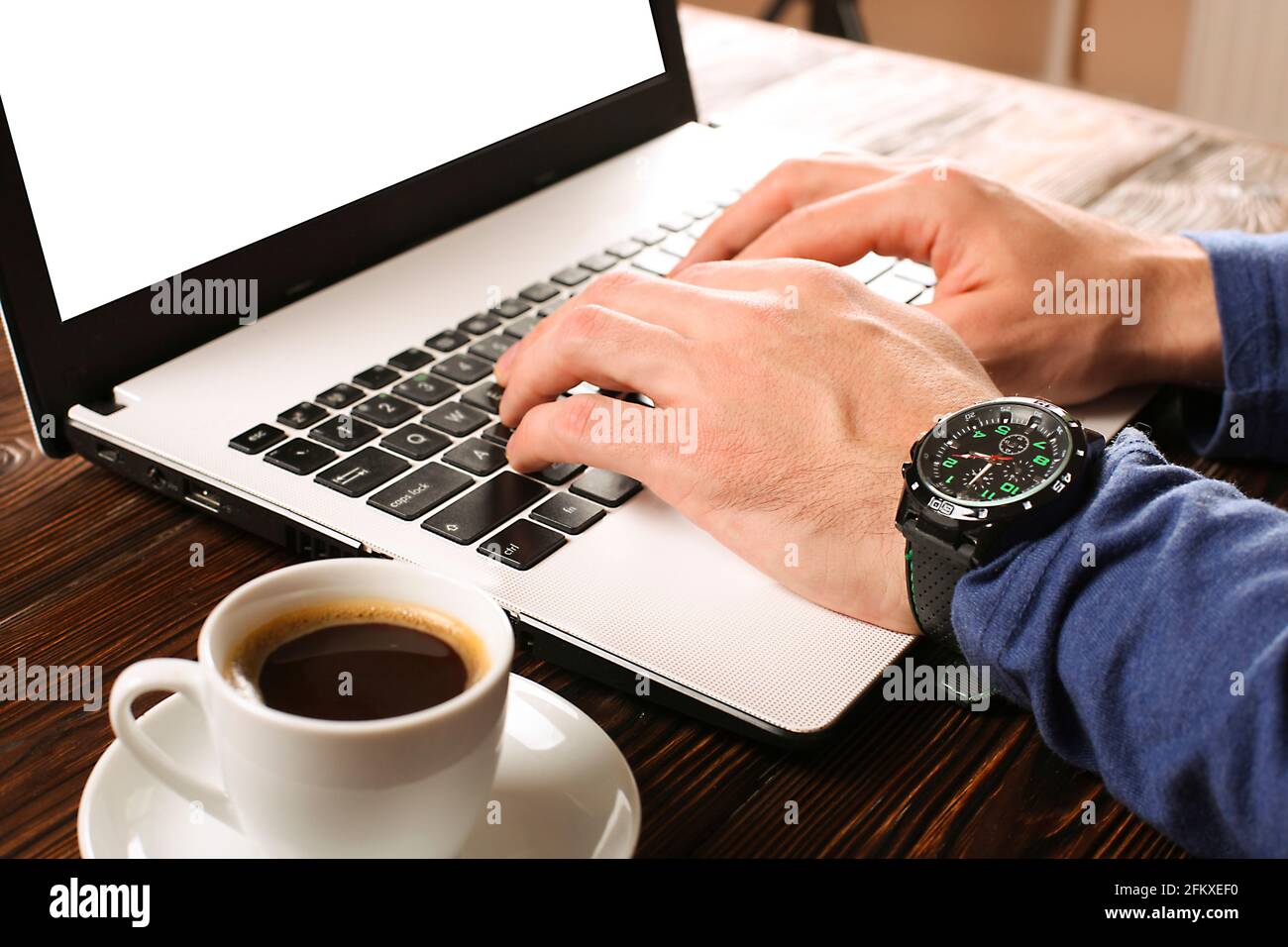 Wearing wrist watch hi-res stock photography and images - Alamy