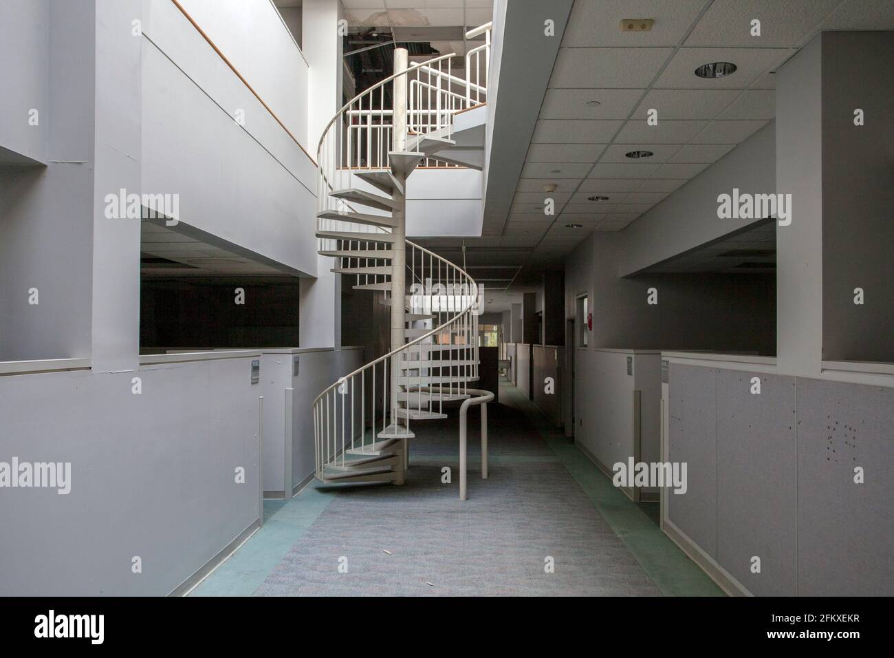 Interior of an abandoned decaying scientific laboratory Stock Photo - Alamy