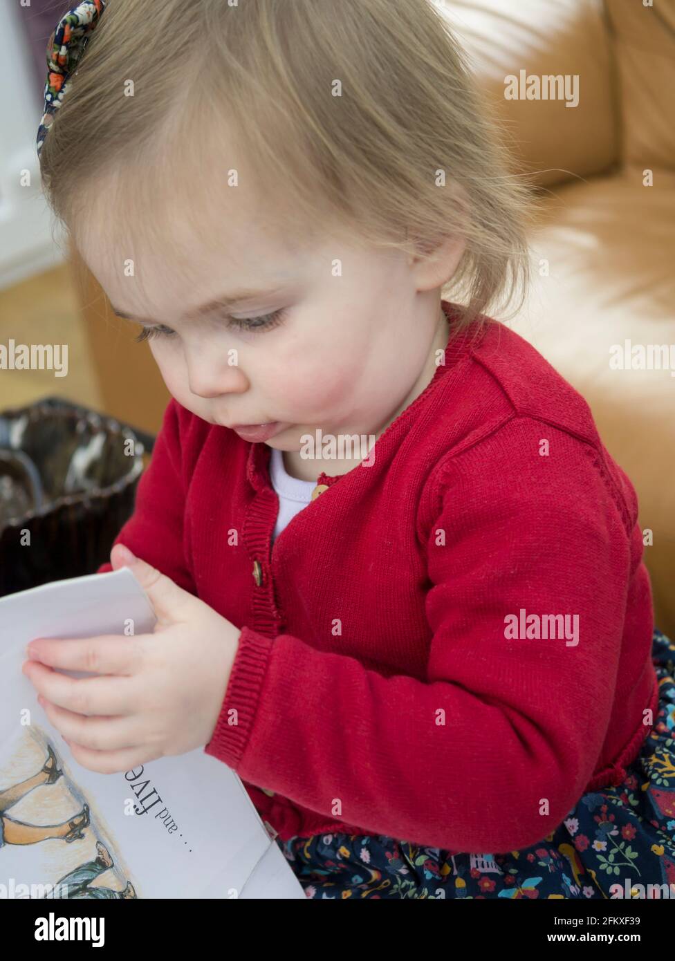 Learning to read Stock Photo - Alamy