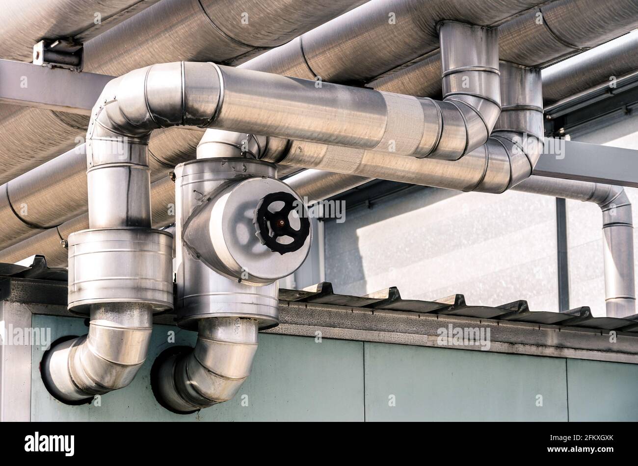 Industrial Pipes at Oil and Gas Refinery Stock Photo - Alamy