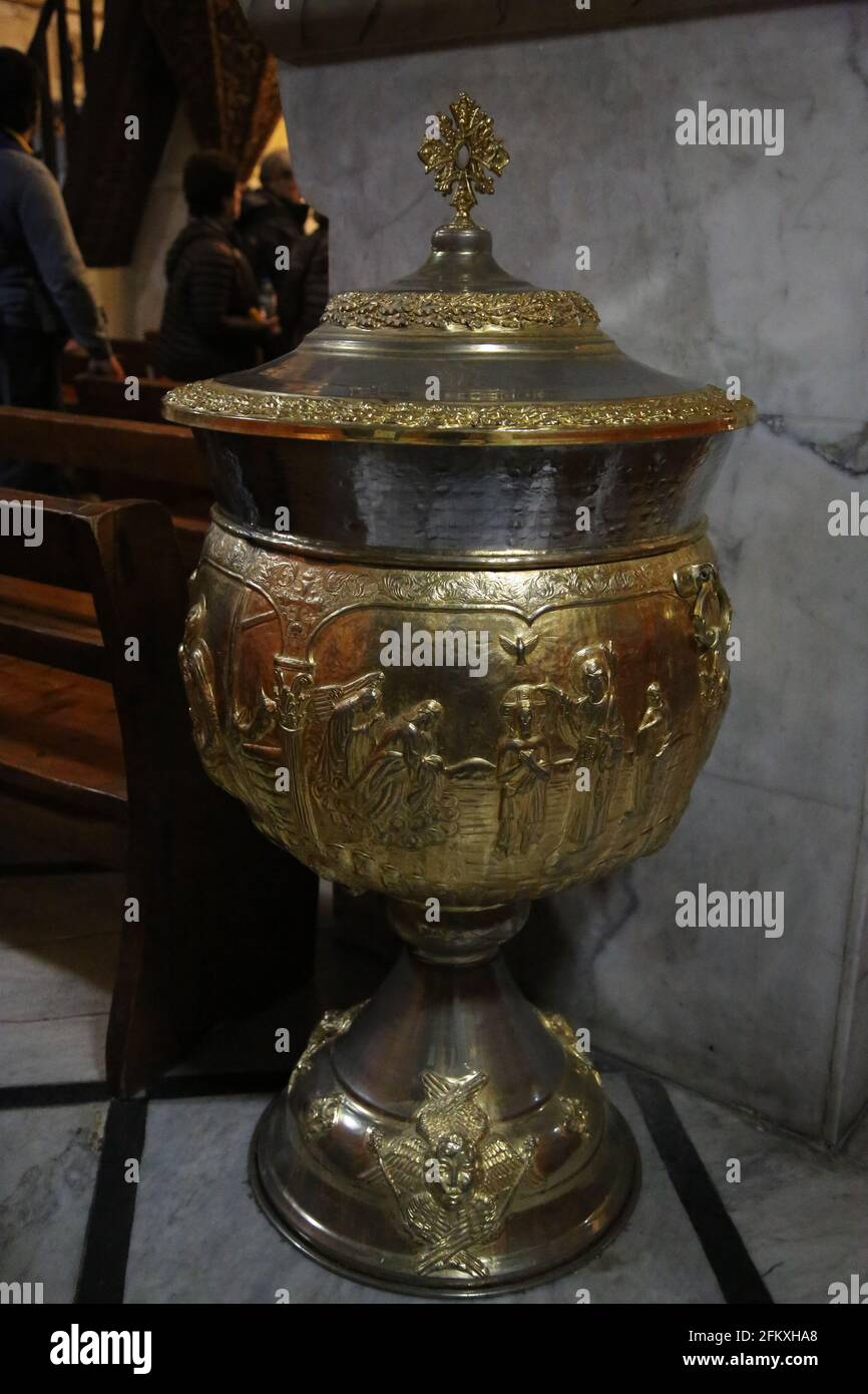 Sacred container in the church of the Fountain of the Virgin in ...