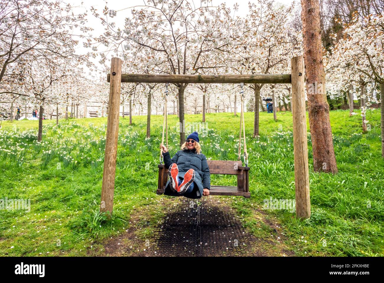 Alnwick, April 27th 2021: Alnwick Gardens in Northumberland Alnwick ...