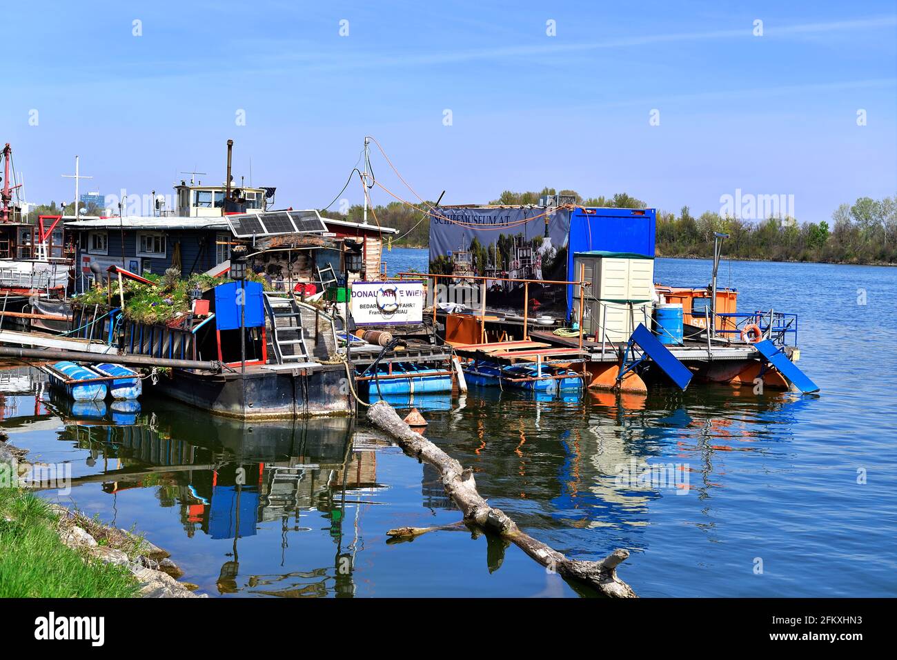 Vienna, Austria. Ship museum in Vienna on the Danube Stock Photo - Alamy