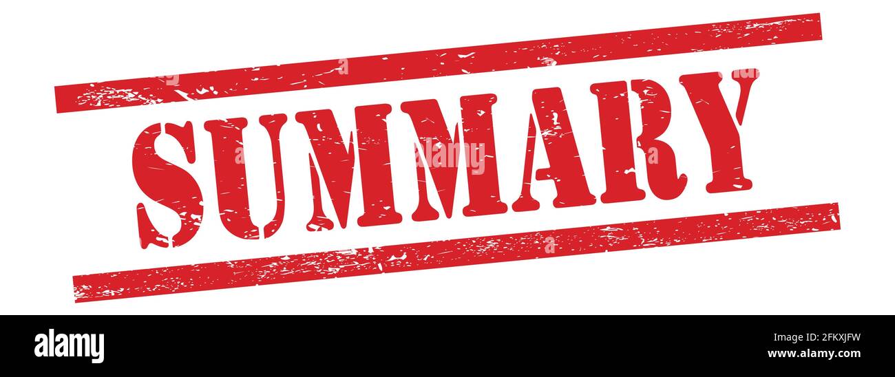 Summary rubber stamp hi-res stock photography and images - Alamy