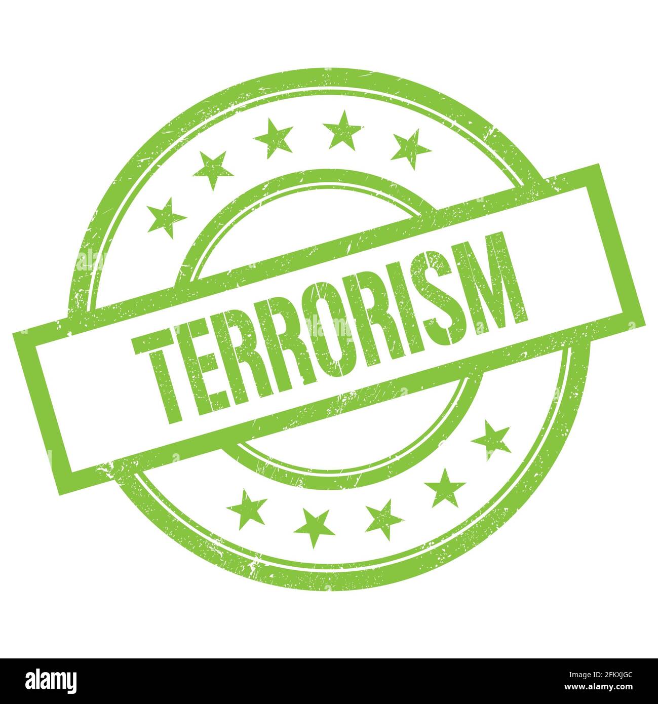 TERRORISM text written on green round vintage rubber stamp Stock Photo ...