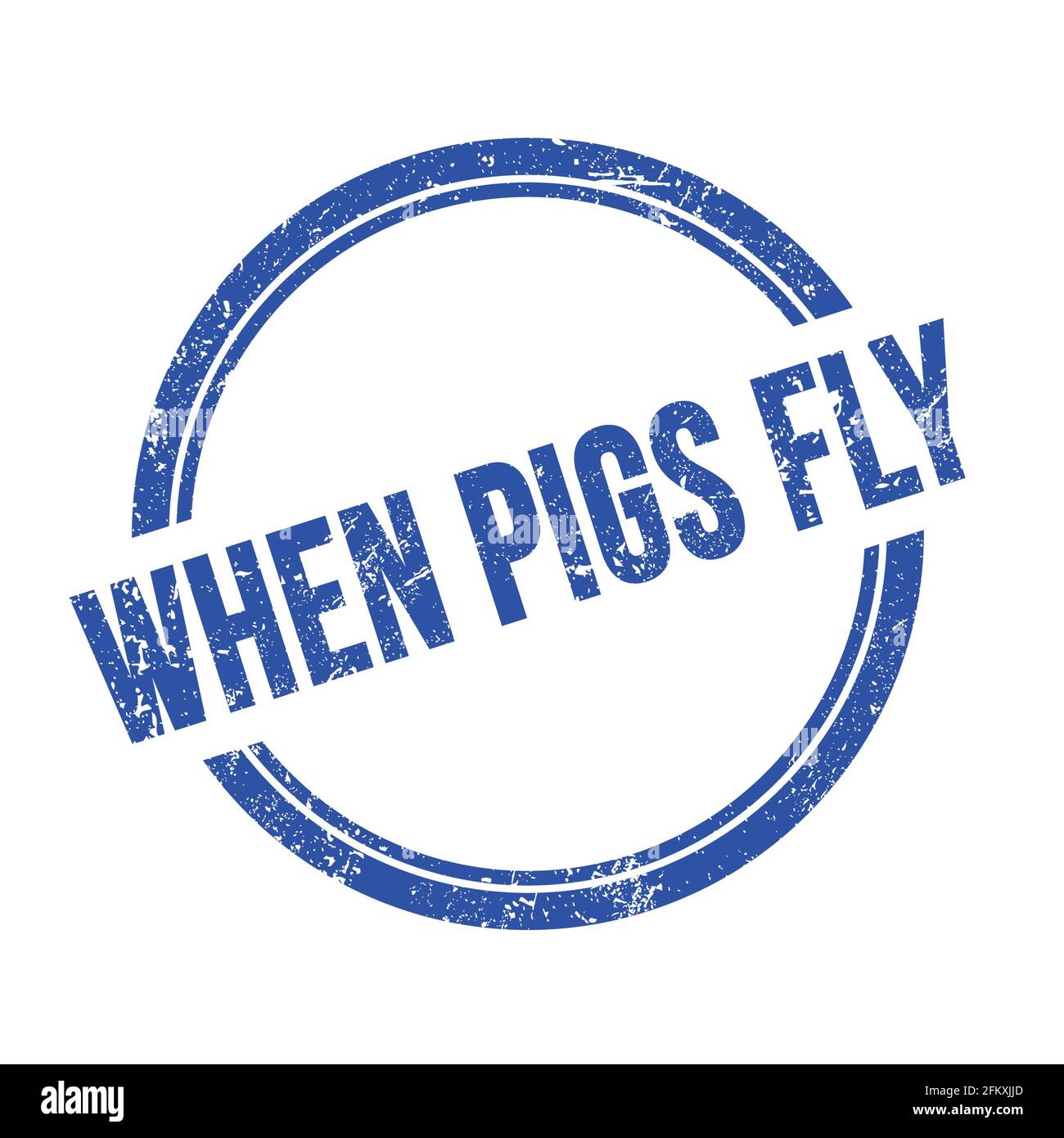 When pigs fly stamp hi-res stock photography and images - Alamy
