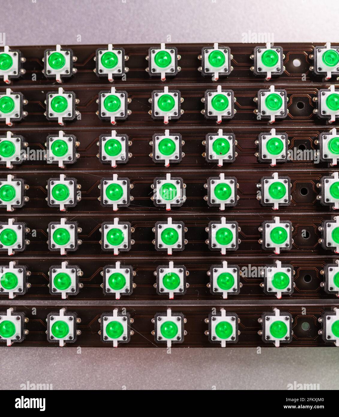 Panel of LED light indicators is in the production Stock Photo - Alamy