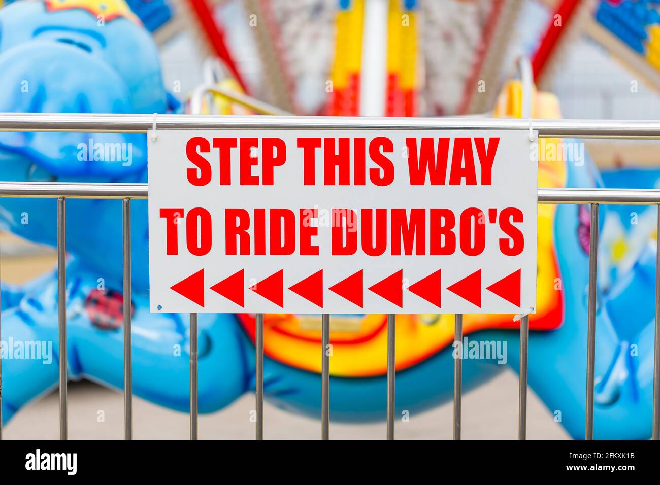 Fairground fun signs rides hi-res stock photography and images - Alamy
