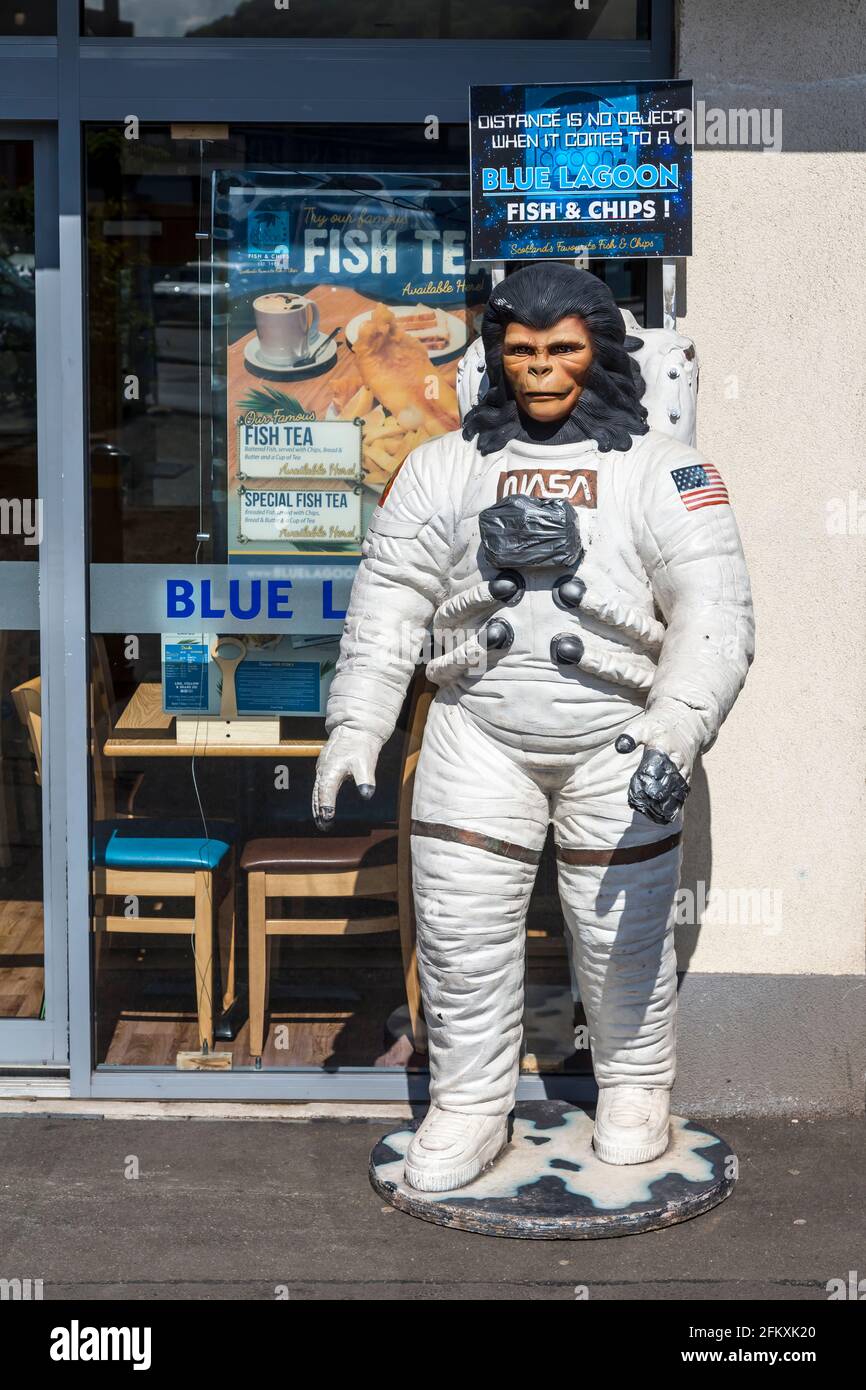 Blue Lagoon Fish and Chip shop, Largs, North Ayrshire, Scotland, UK ...