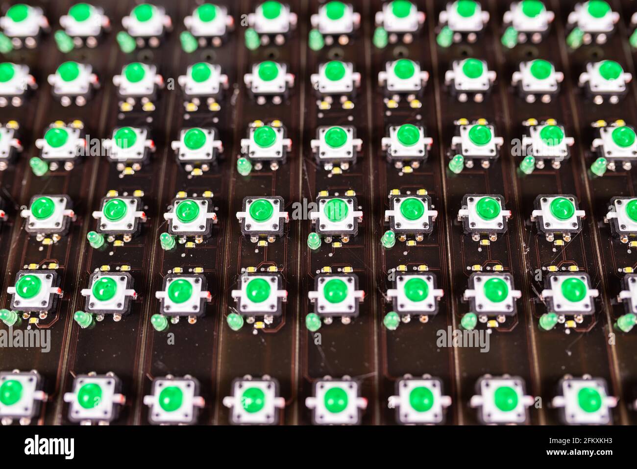Panel of LED light indicators is in the production Stock Photo - Alamy