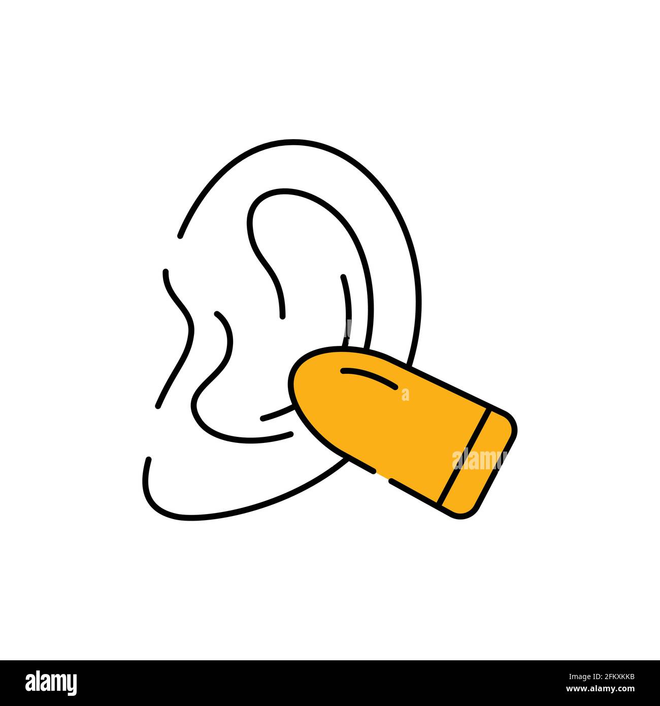 Safety ear plug Stock Vector Images - Alamy
