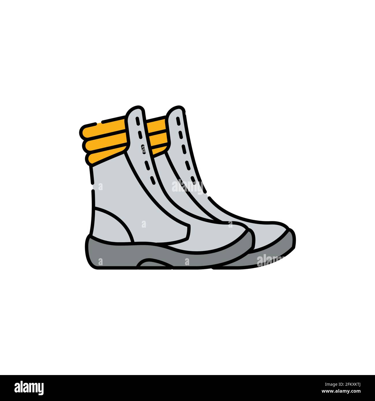Work Boots Coloring Page