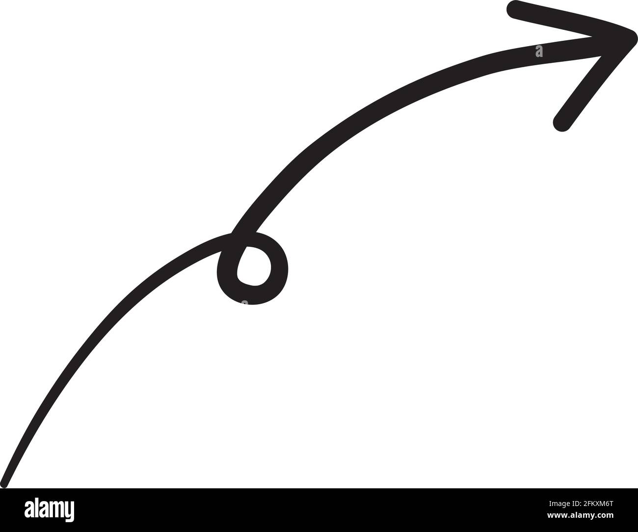 thin arrow swirl on background Stock Vector Image & Art - Alamy