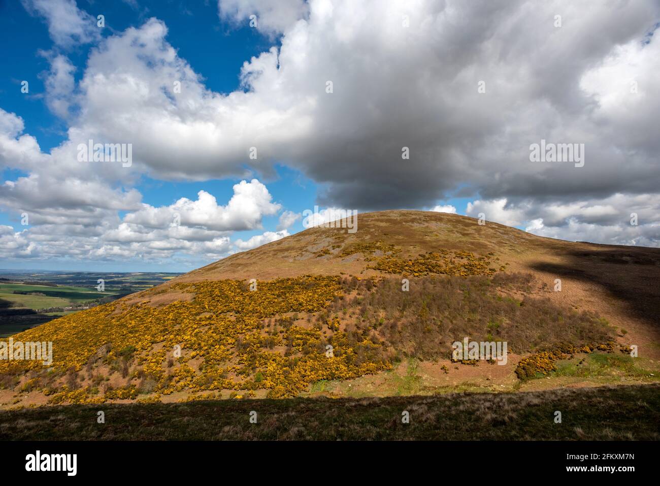 Northumberland, April 28th 2021: The Cheviot Hills in Northumberland ...