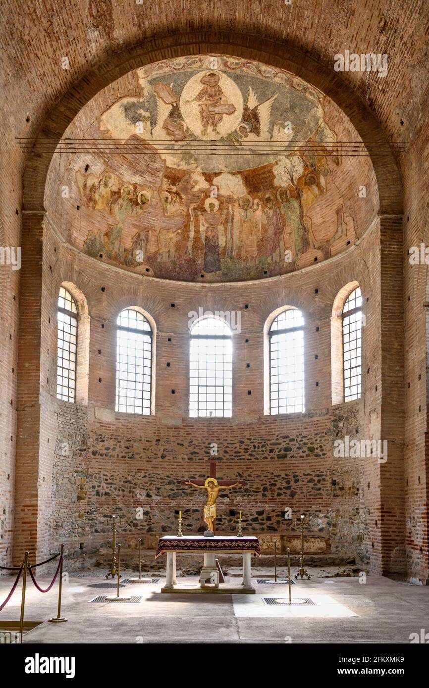 Interior of the, Roman, Rotunda of Galerius, built in 306 ad. by ...