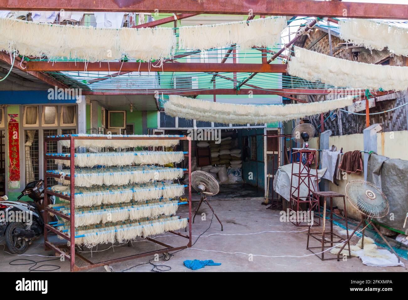 Rice drying hi-res stock photography and images - Alamy