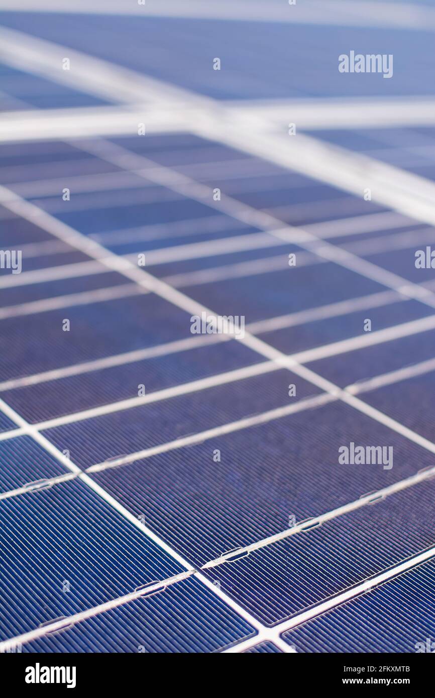 Detail of the surface of the solar panels Stock Photo - Alamy