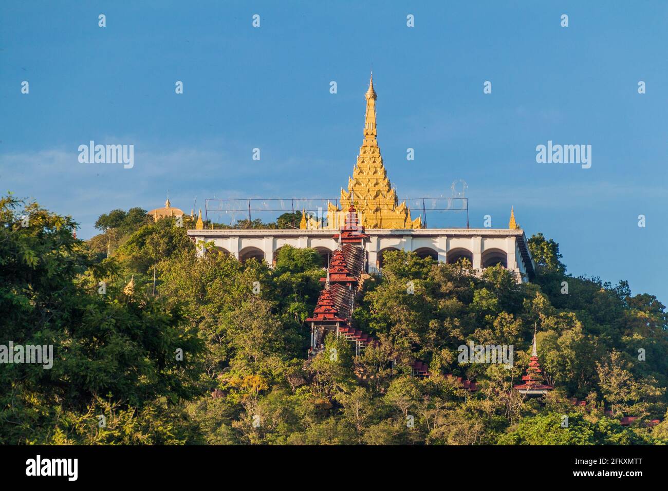 Stairs golden pagoda stupa temple hi-res stock photography and images ...