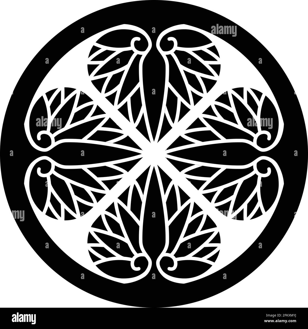 Japanese Traditional Kamon Samurai Clan Family Stock Vector Image & Art ...