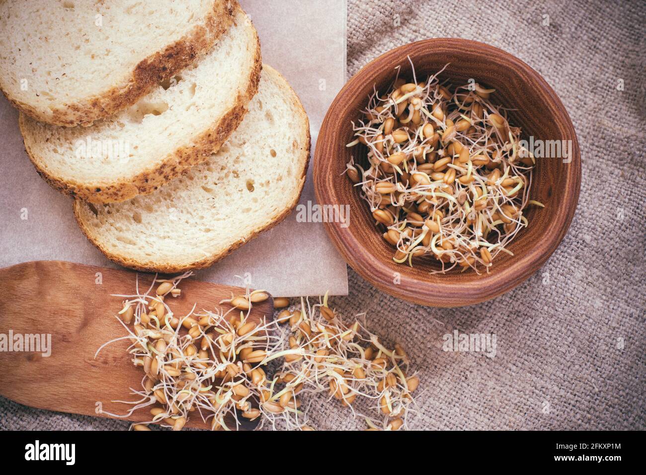 making artisan bread from wheat grains Stock Photo - Alamy