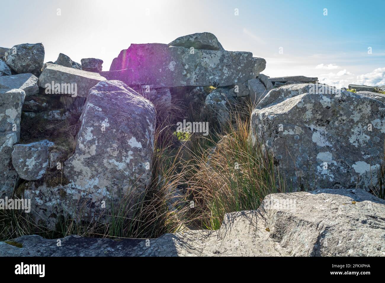 The Malinmore Memorial Tomb by Gelcolumbkille in Donegal, Ireland Stock ...